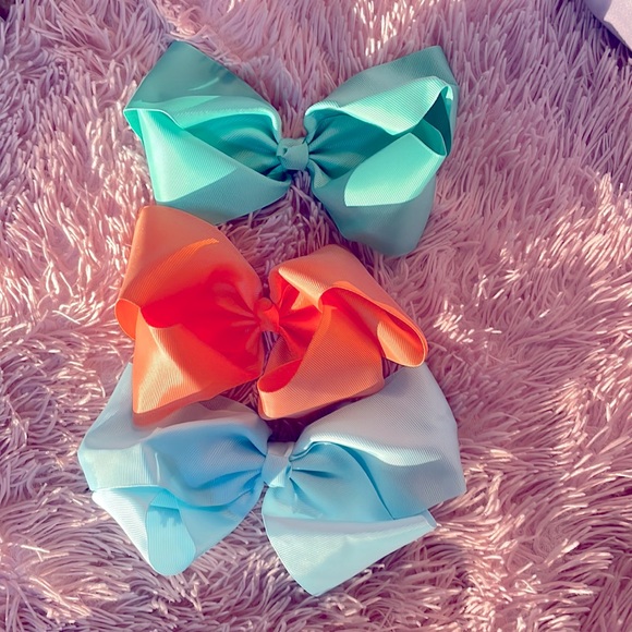 Accessories | New Bundle Of 3 Large Hair Bows | Poshmark